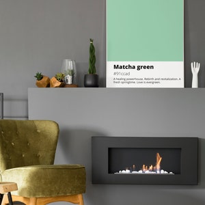 Matcha Green Wall Art Print Maximalist Colorful Art - Etsy