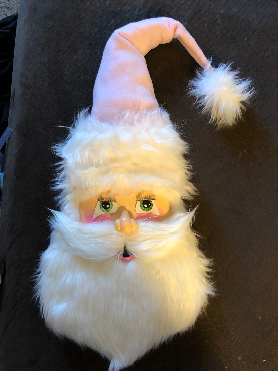 Pink Hat Santa Face - Etsy