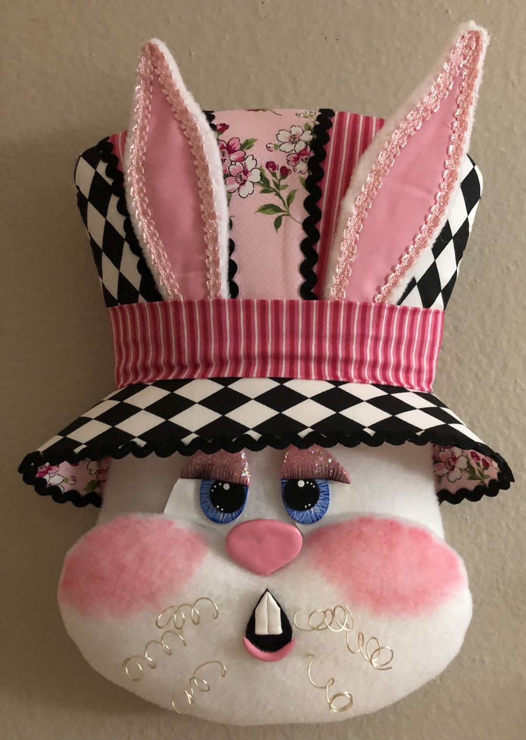 Harlequin Bunny - Etsy