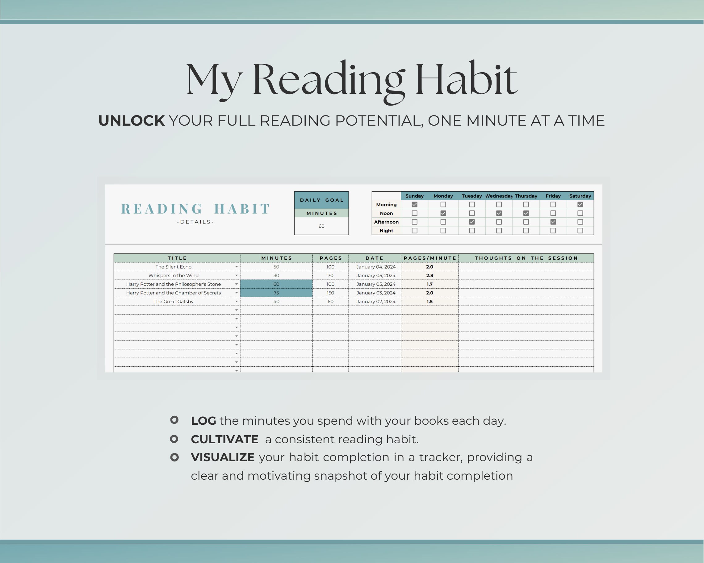 Book Tracker Spreadsheet Reading Spreadsheet Reading Tracker Book ...