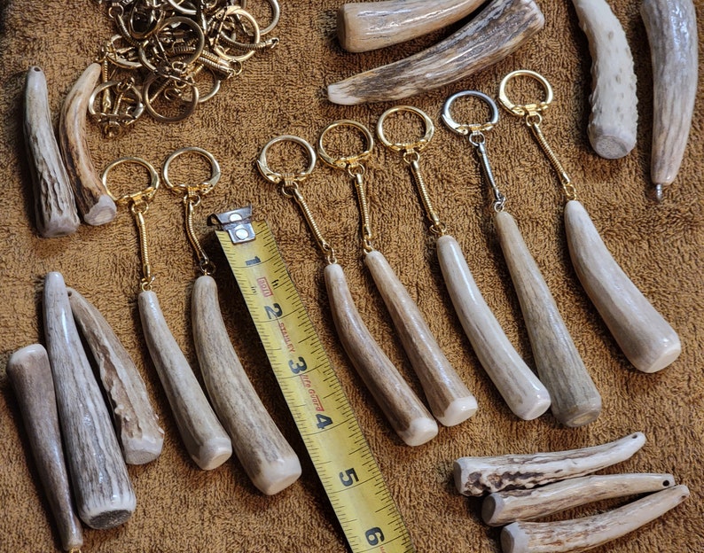 Elk Antler Keychains & DIY Project Set - Etsy