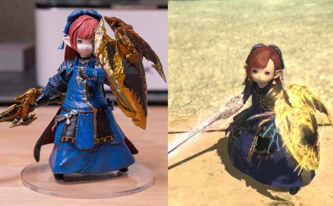 FFXIV Custom Character Statue - Etsy