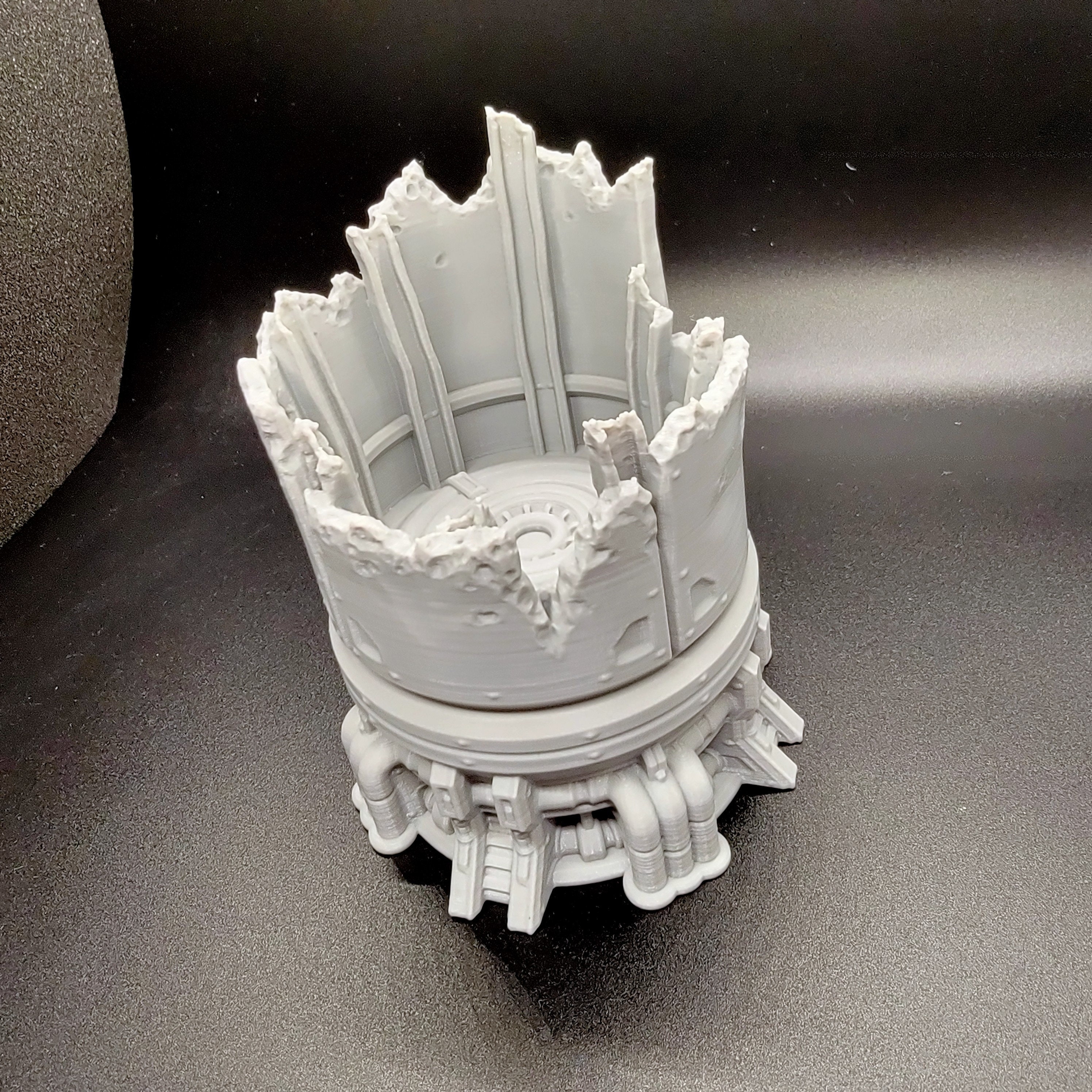 Industrial Gas Silos Scatter Terrain 3D Printed Tabletop RPG Scenery and Wargame Terrain for 28 ...