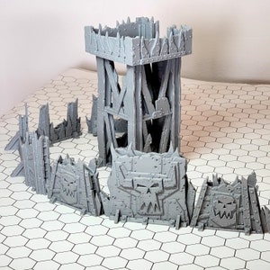 Ork Camp Towers & Barricades 3D Printed Tabletop RPG Scenery and ...