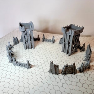 Ork Camp Towers & Barricades 3D Printed Tabletop RPG Scenery and ...