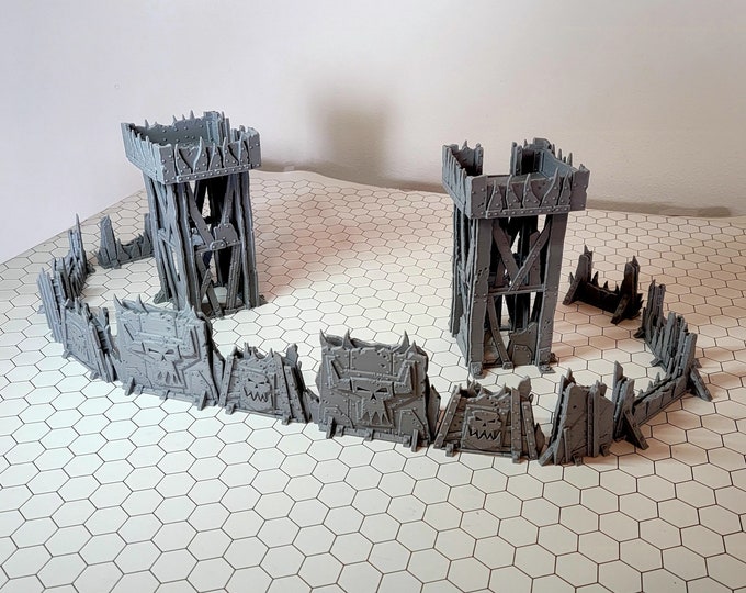 Ork Camp - Towers & Barricades - 3D Printed Tabletop RPG Scenery and ...