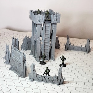 Ork Camp Towers & Barricades 3D Printed Tabletop RPG Scenery and ...