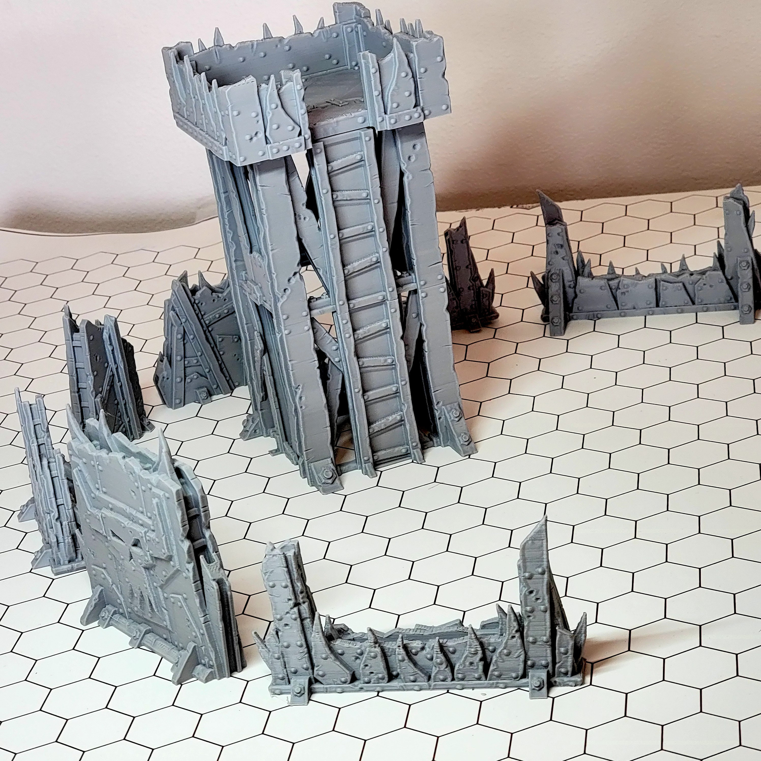 Ork Camp Towers & Barricades 3D Printed Tabletop RPG - Etsy