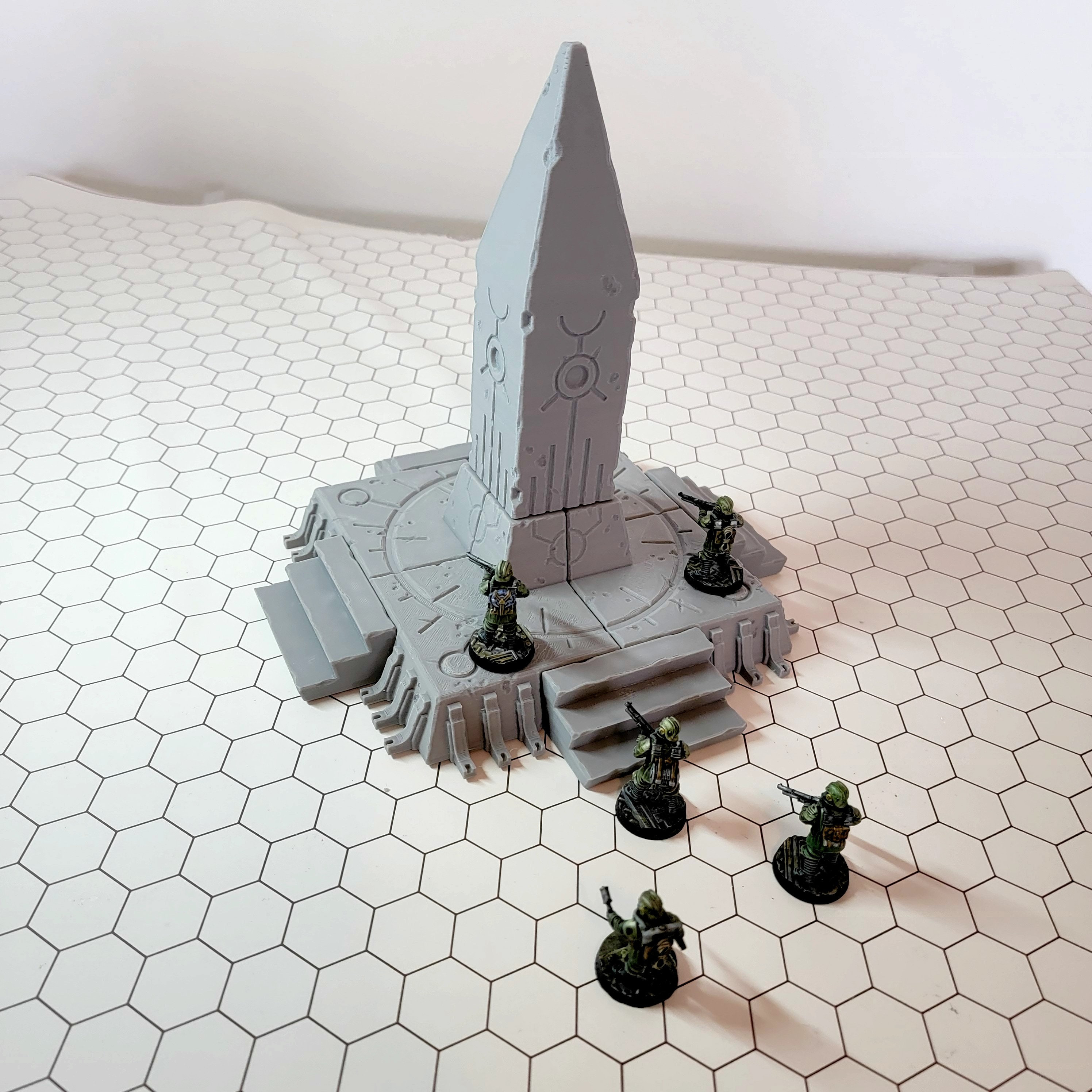 Alien Obelisk Monument Platform 3D Printed Tabletop RPG Scenery and ...