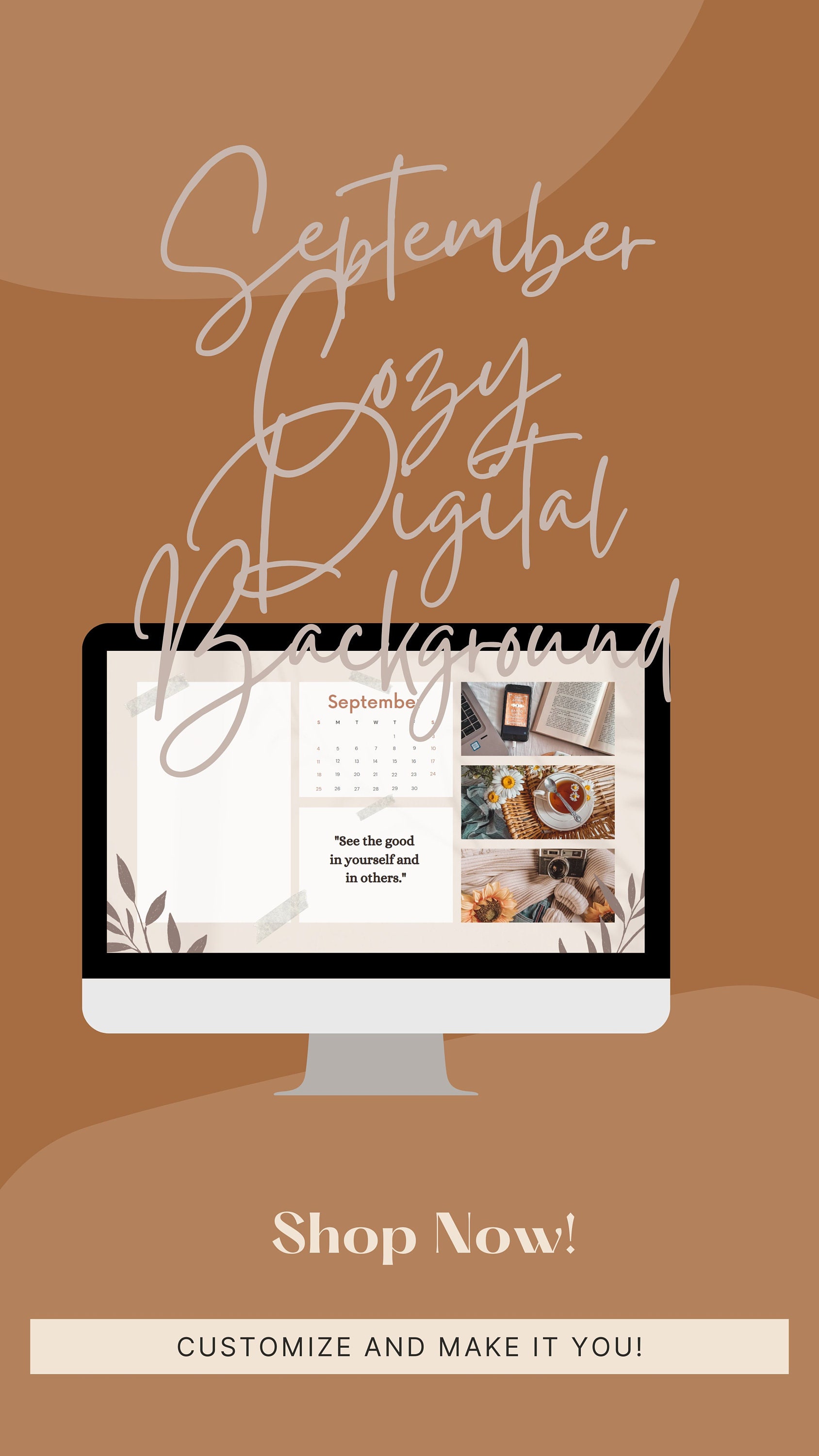 Neutral Desktop Background PDF Digital Download - Etsy