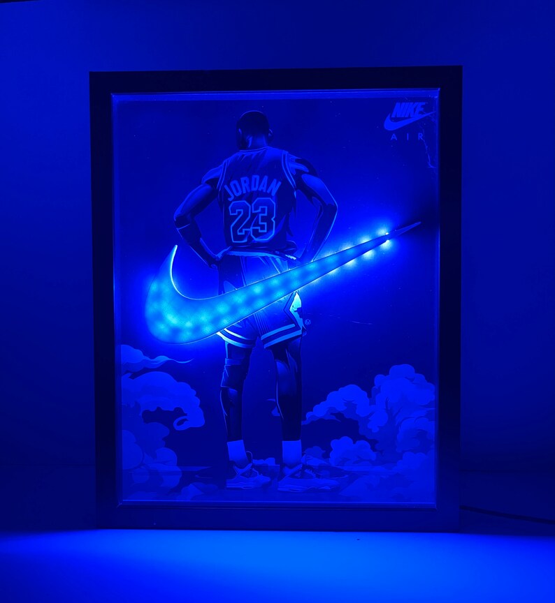 Nike Air Jordan LED Sign Large Logo Custom Wall Art Decor - Etsy