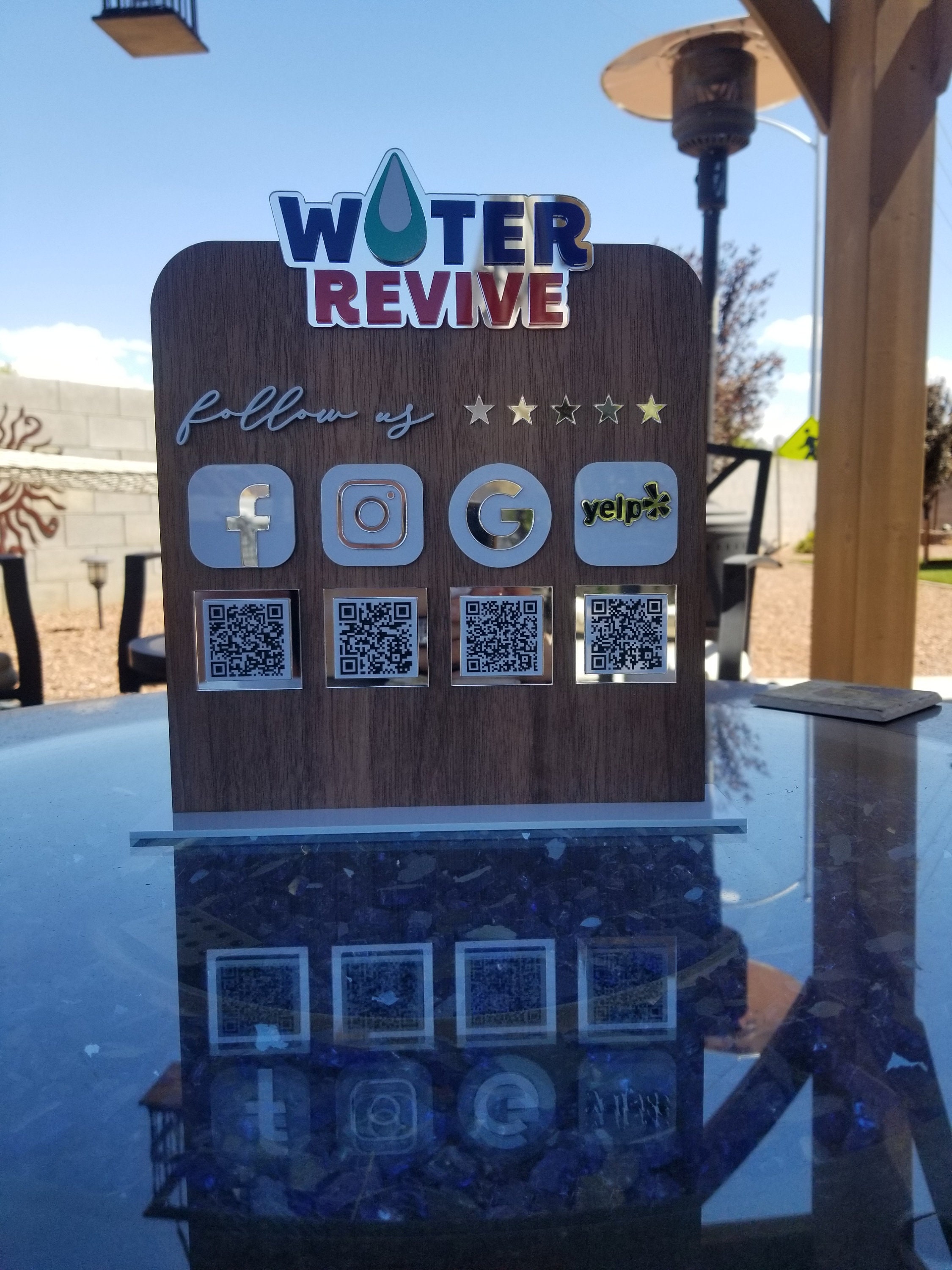 Business and Social Media QR Code Display Stand. Instantly - Etsy