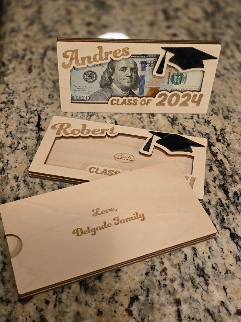 Graduation Gift Money Holder, Money Gift Card, Engraved Gifts - Etsy