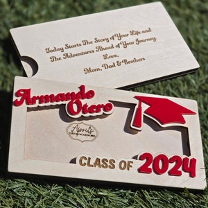 Graduation Gift Money Holder With Acrylic Name & Year, Money Gift Card ...