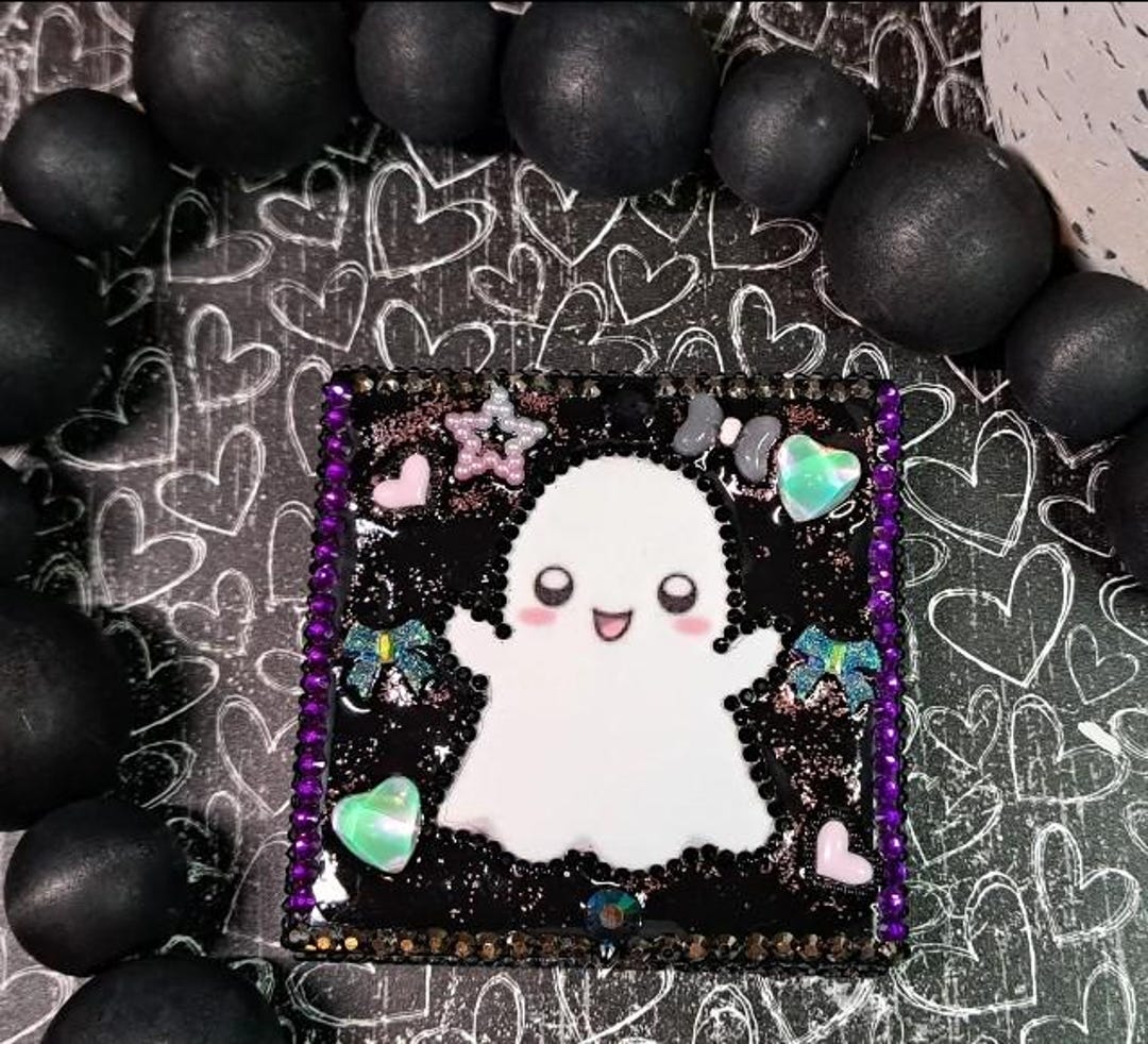 Bedazzle Ghostie Charmed Pocket Mirror - Etsy