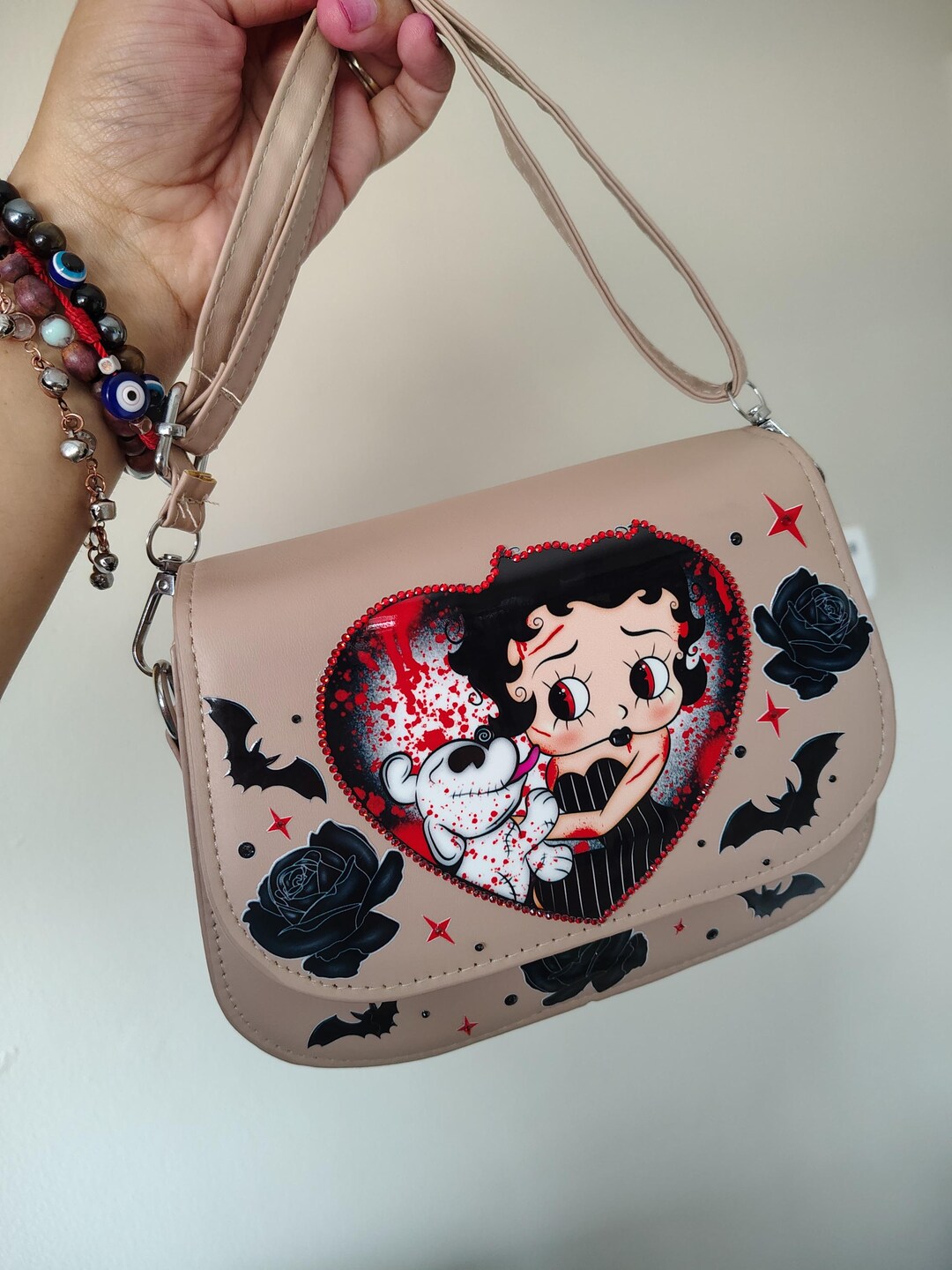 Spooky Betty Boop Bedazzled Handbag - Etsy