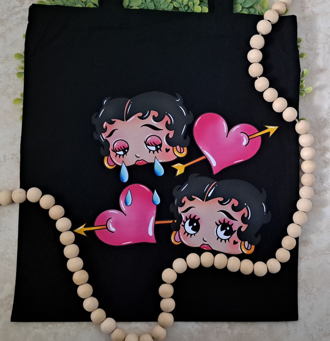 Betty Boop Smile Now Cry Later Tote Bag - Etsy