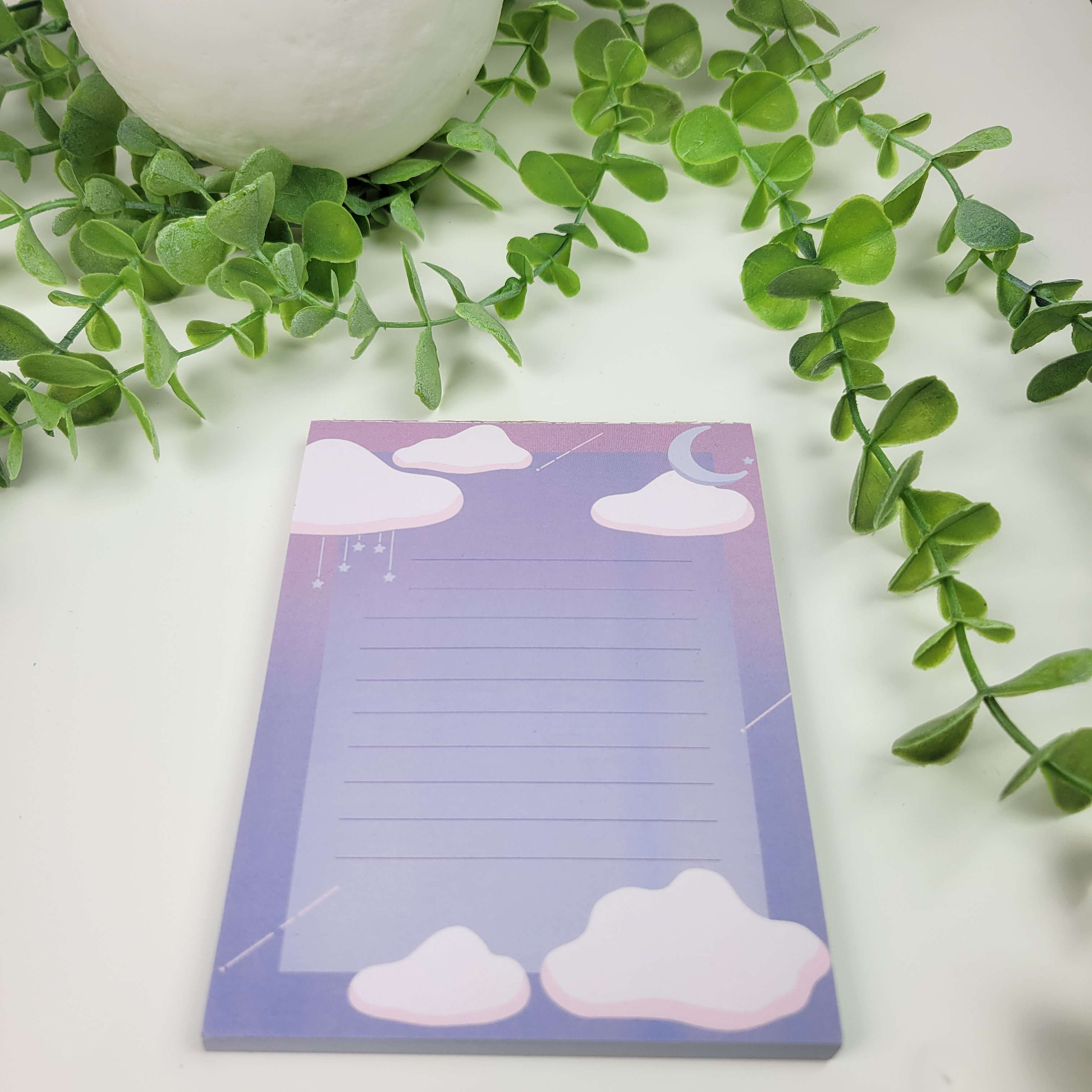 Luna Nights Cute Notepad 4 X 5.5 Starry Lined Notepad Gift for School ...