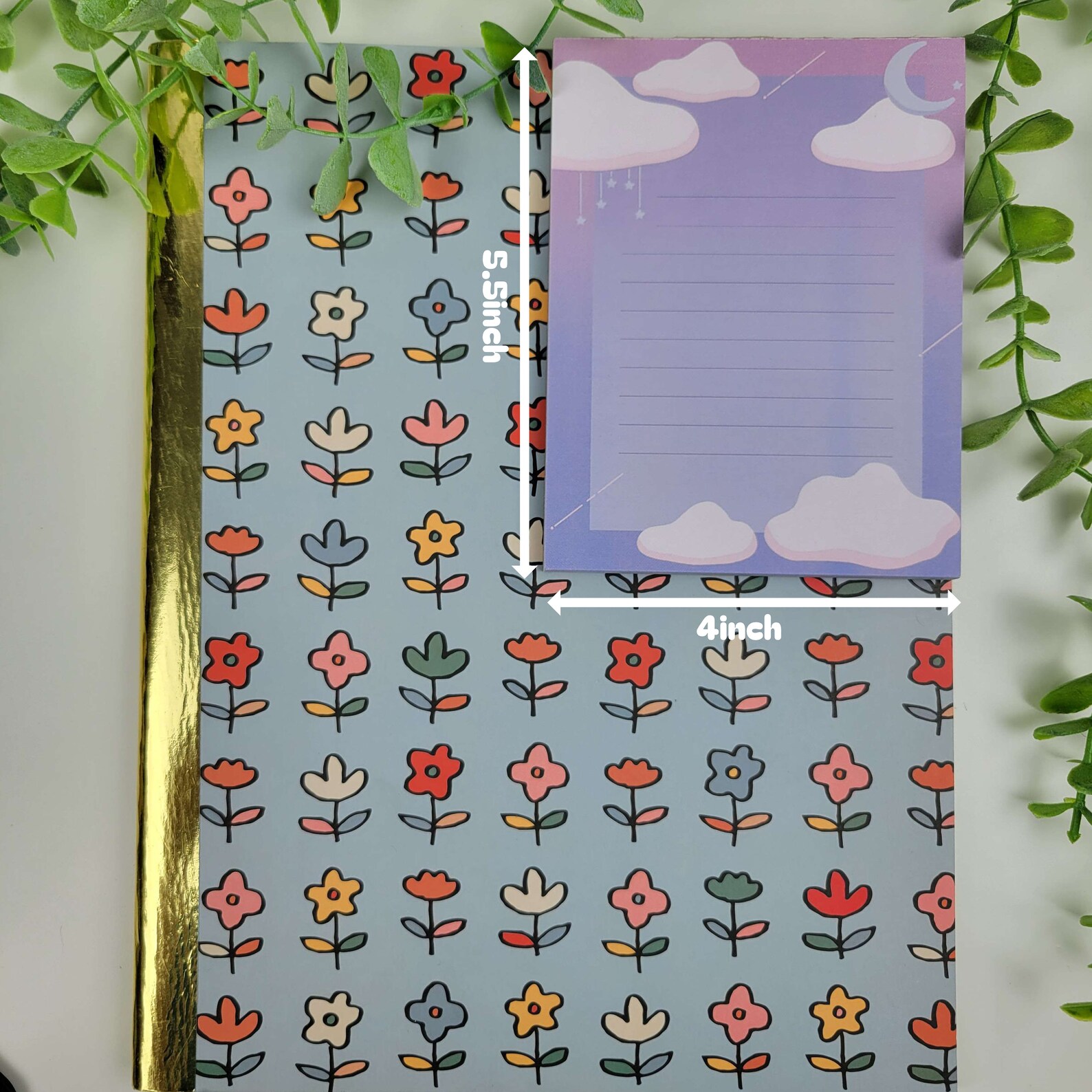 Luna Nights Cute Notepad 4 X 5.5 Starry Lined Notepad Gift for School ...