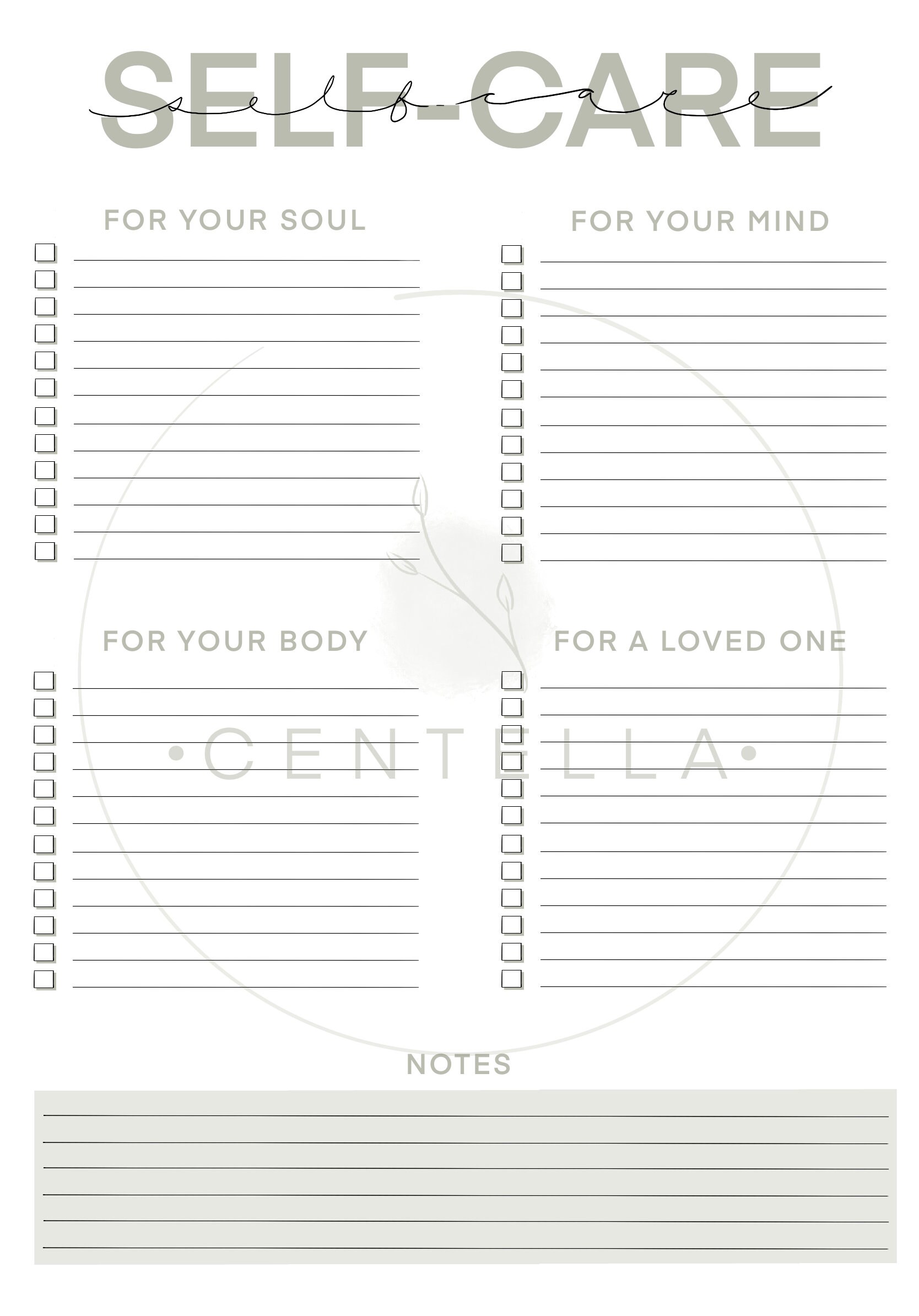 Daily Planning Bundle, Printable, Instant Download, Simplistic ...