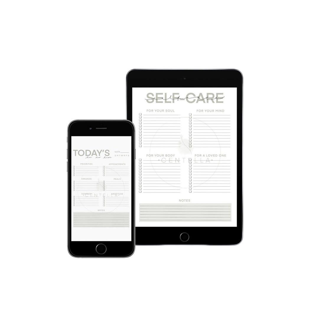 Daily Planning Bundle, Printable, Instant Download, Simplistic ...