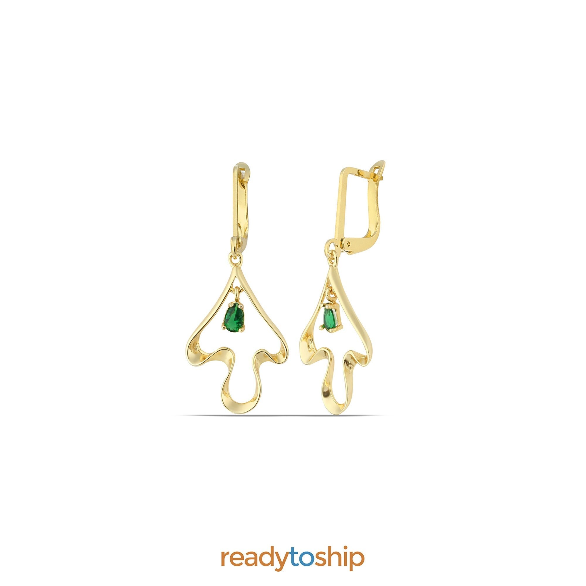 The Queen of Spades Cards Diamond Earring Minimalist Spades Charm Gifts ...