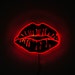 Red Lips Sign, Large LED Wall Sign, Edge Lit Acrylic Kissing Lipstick ...