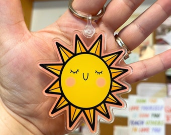 Sunshine Keychain - Etsy