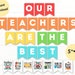Printable Teachers Appreciation Week Banner, Thank You Bulletin Board ...