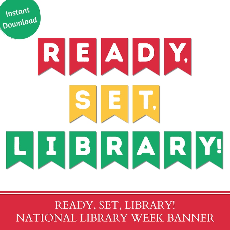 National Library Week Poster - Etsy