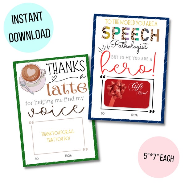 Speech Language Pathologist Appreciation Day Card - Etsy Australia