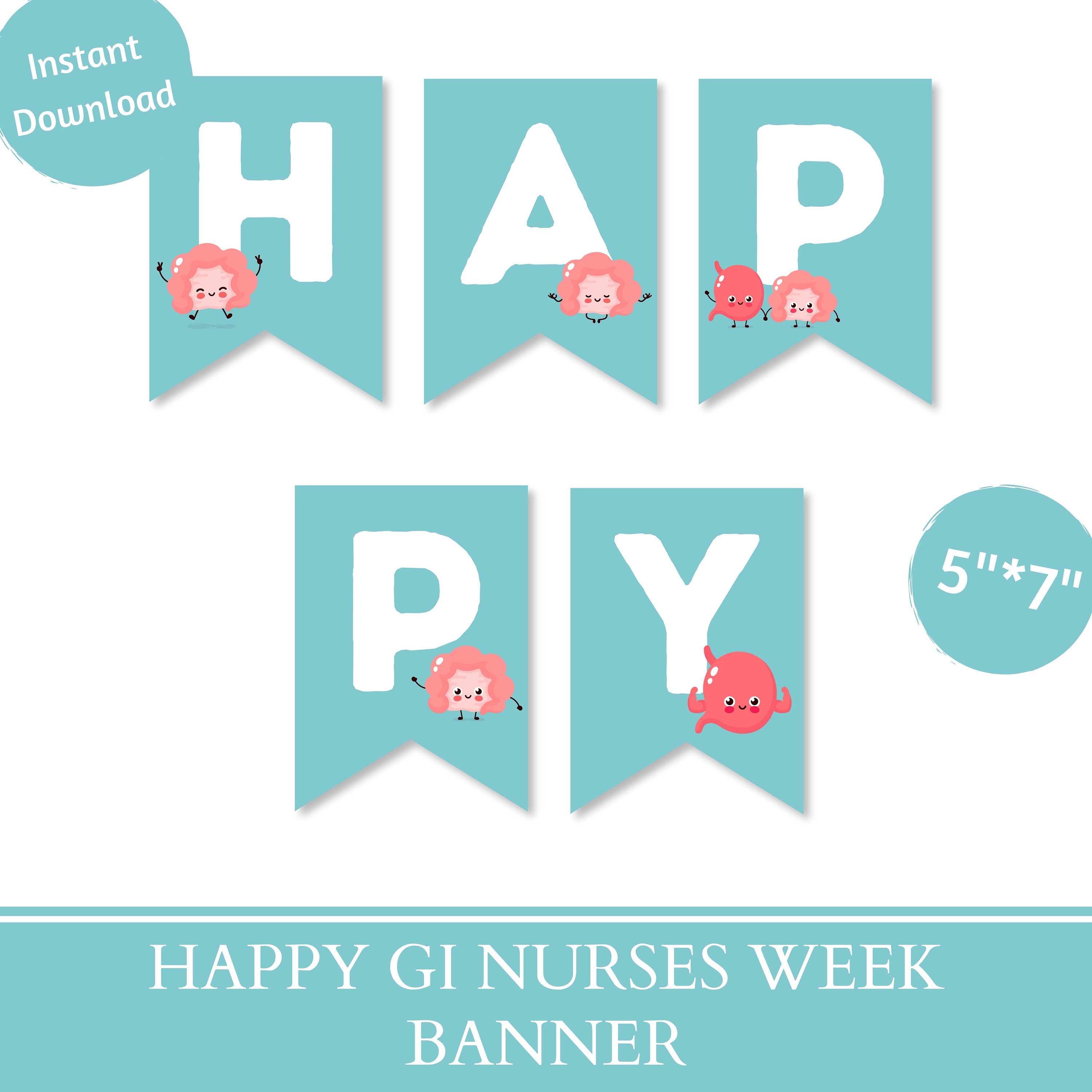 Happy GI Nurses Week Printable Banner, Happy GI Nurse Sign, GI Nurses ...