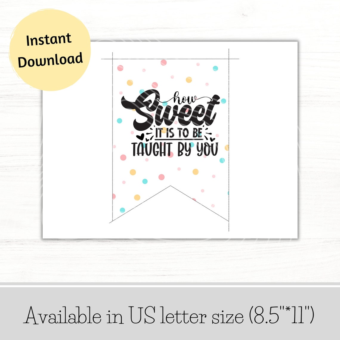 Printable Thank You Teachers Banner Teacher Appreciation Week - Etsy