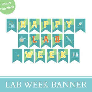 Happy Lab Week 2025 Printable Banner, Medical Laboratory Professionals ...