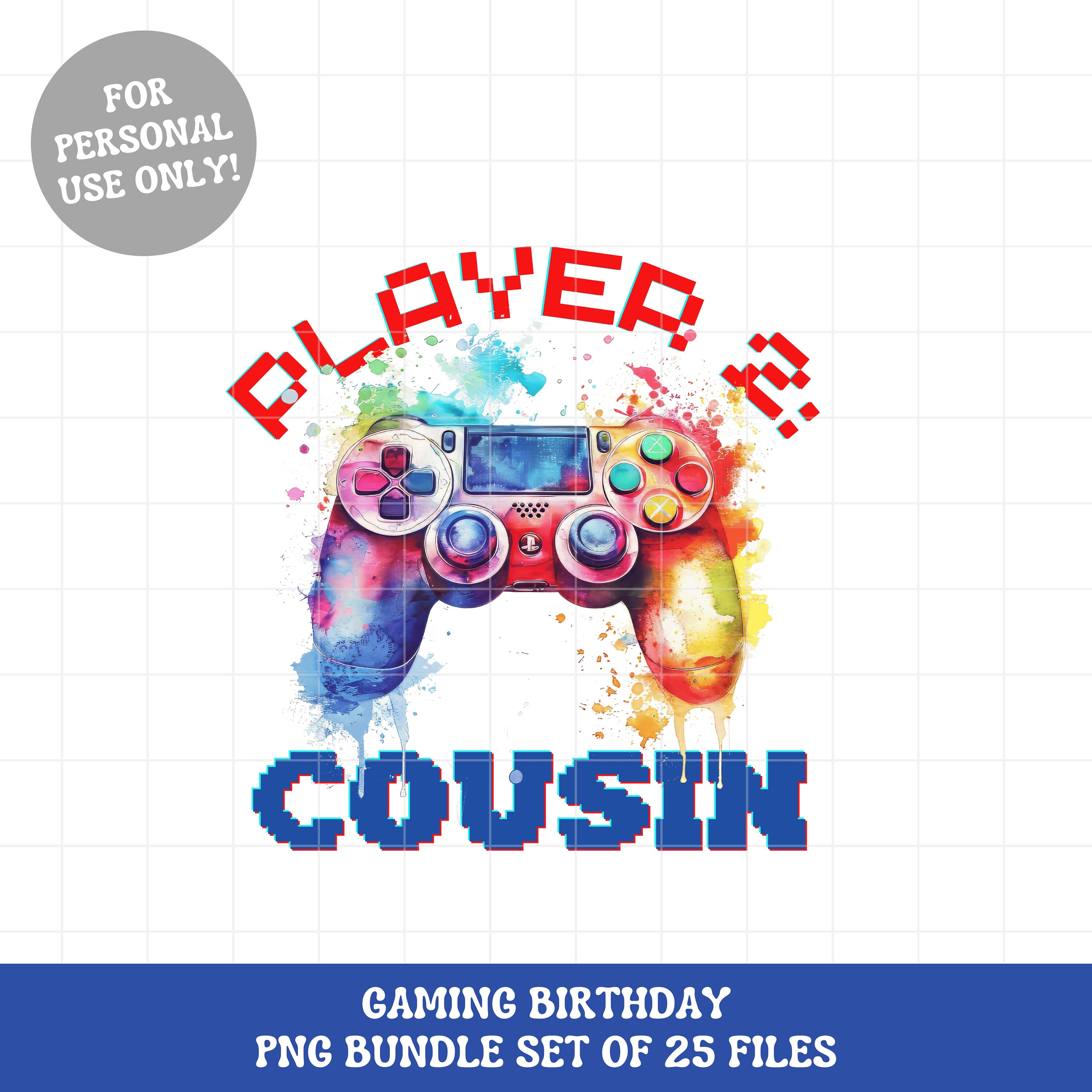 Gaming Birthday PNG Bundle Sublimation, Gamer Baby Shower Png Bundle ...