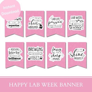Happy Lab Week 2024 Printable Banner, Medical Laboratory Professionals ...