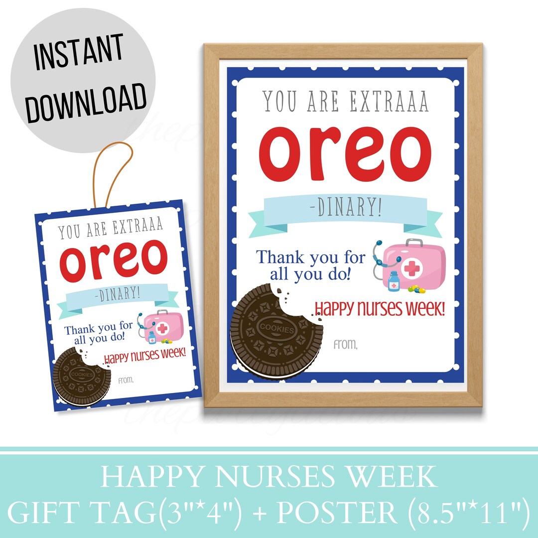 Printable Happy Nurses Week Gift Tags, Happy Nurses Week Appreciation ...