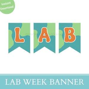 Happy Lab Week 2025 Printable Banner, Medical Laboratory Professionals ...