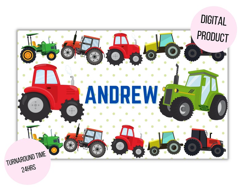Kids Tractor Tumbler Wrap Sublimation 12oz Flip Top Sippy Cup - Etsy