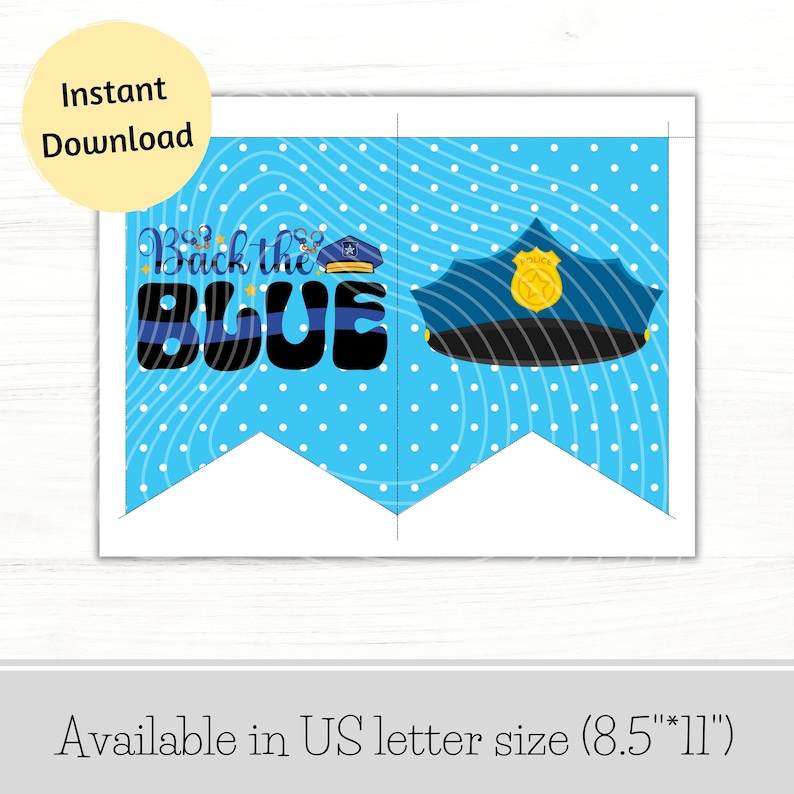Printable Happy Police Appreciation Week Banner, Thank You Police ...