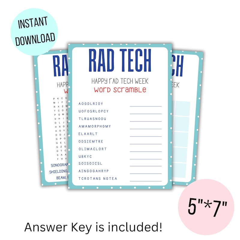 Radiology Week Games - Etsy