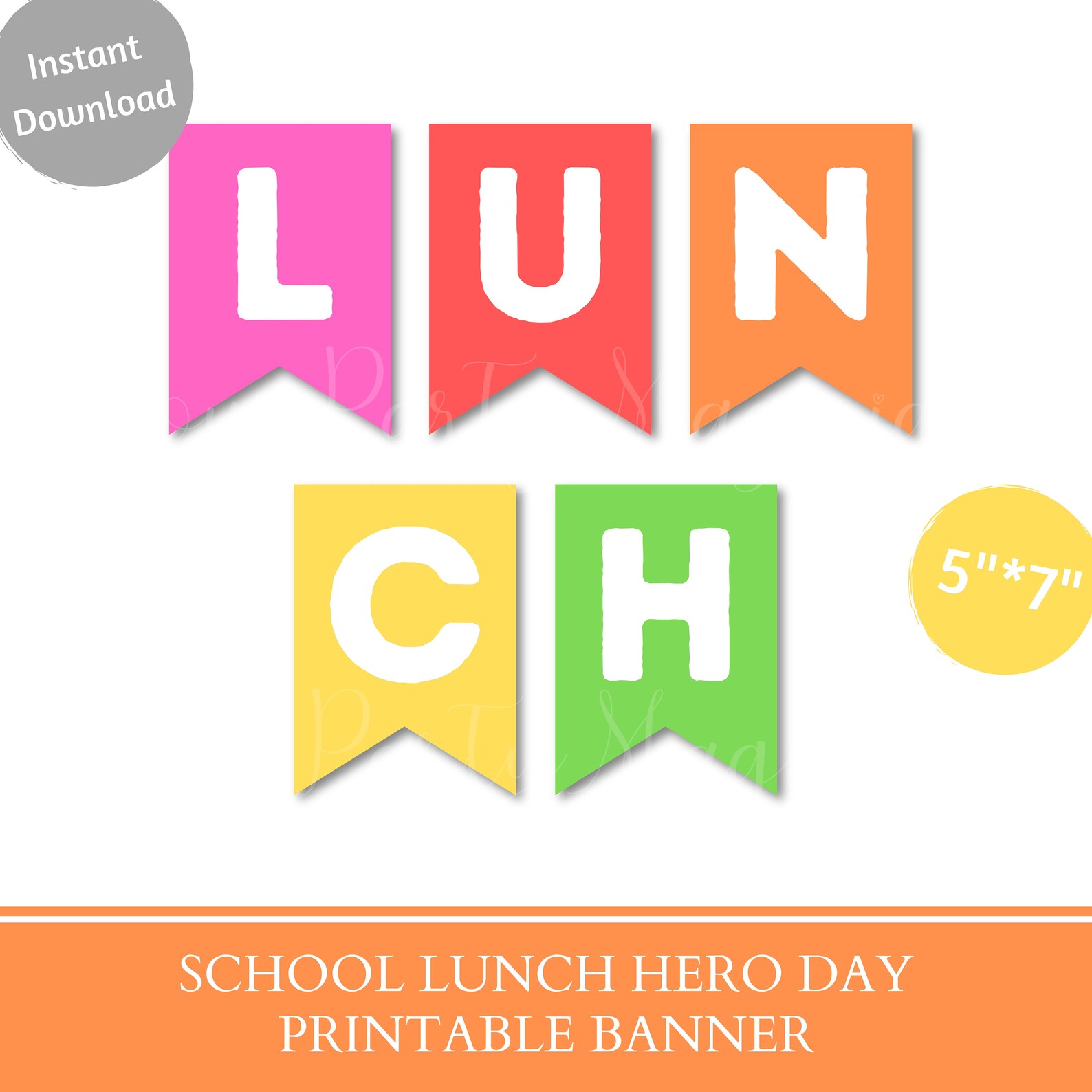 School Lunch Hero Day Printable Banner 2024, School Lunch Heroes ...