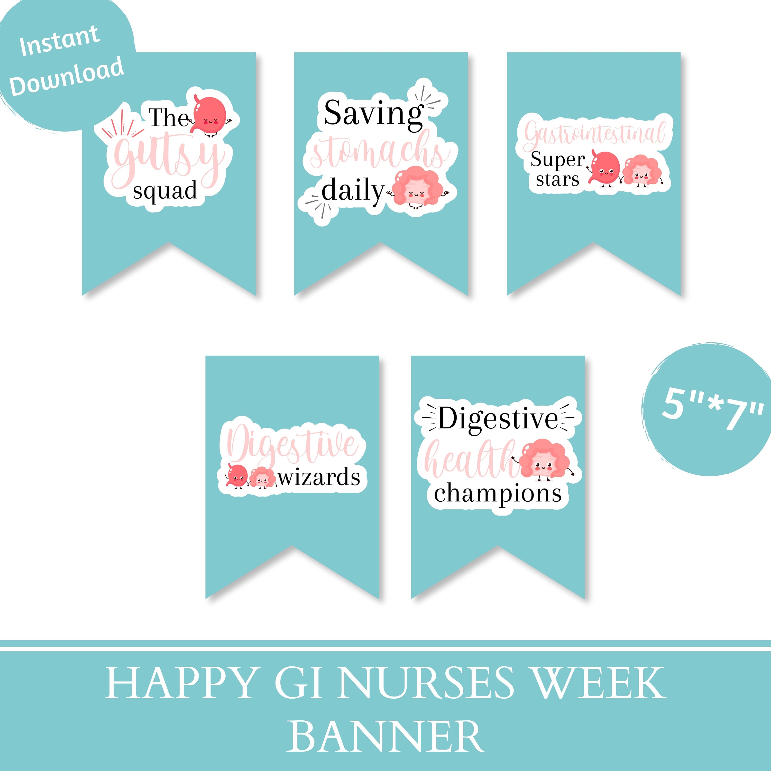 Happy GI Nurses Week Printable Banner, Happy GI Nurse Sign, GI Nurses ...