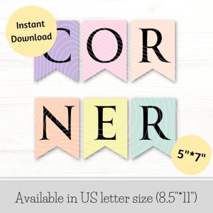 Instant Download Reading Corner Banner Ideas, Reading Corner Bunting ...