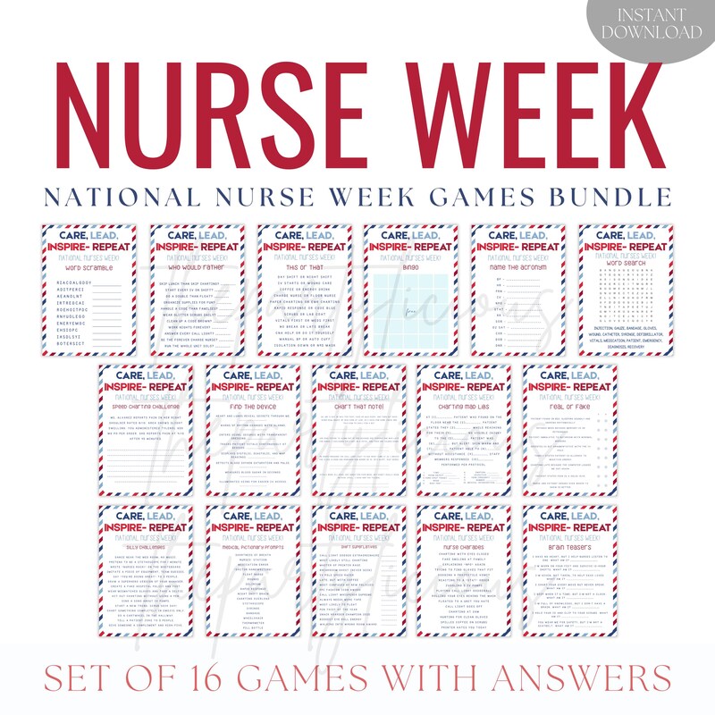 Nurse Games - Etsy