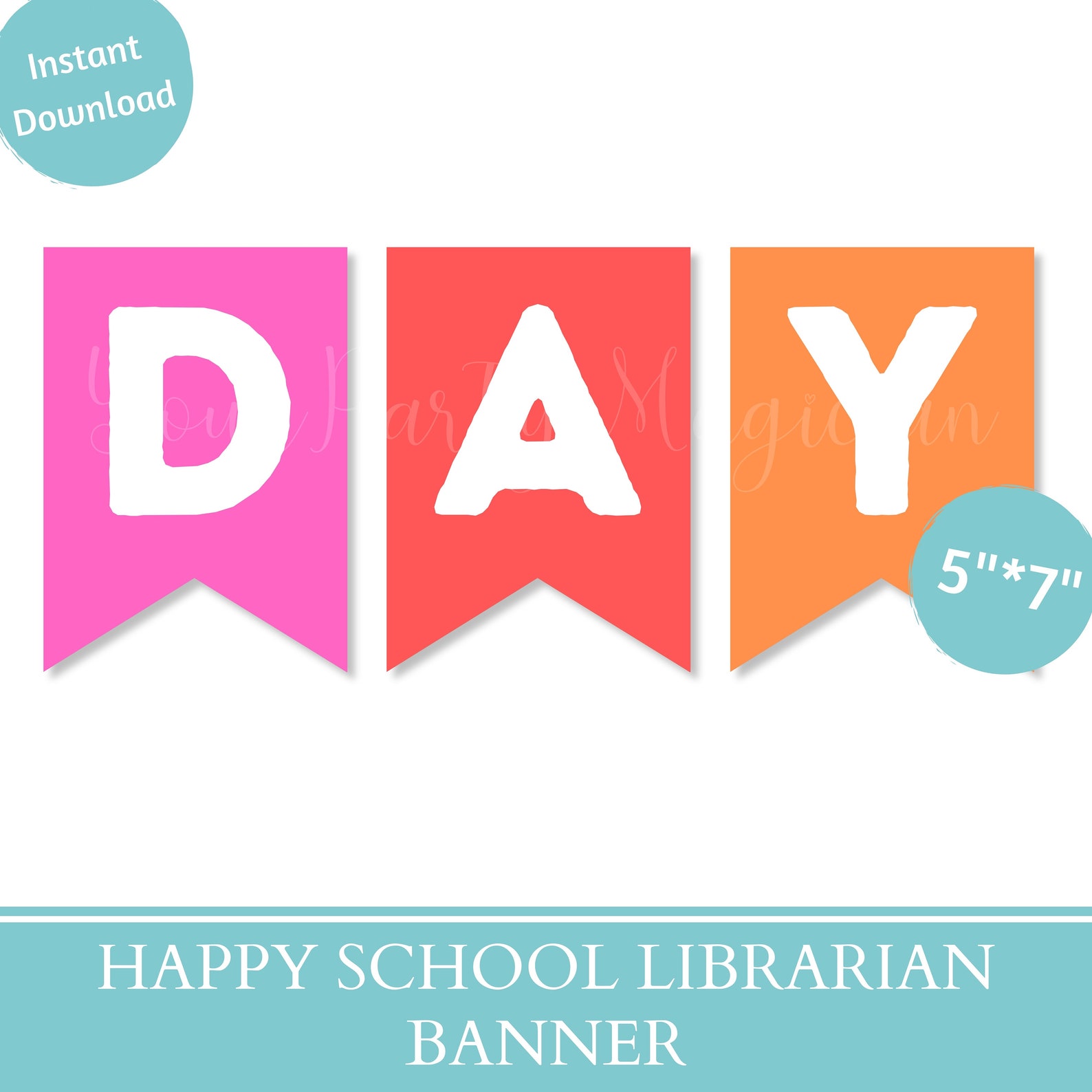 Happy School Librarian Week Printable Banner 2024, School Librarian ...