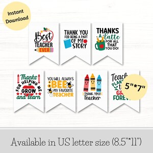 Printable Teachers Appreciation Week Banner, Thank You Bulletin Board ...