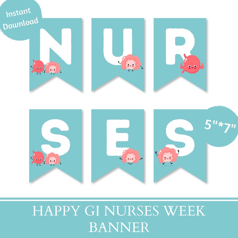 Happy GI Nurses Week Printable Banner, Happy GI Nurse Sign, GI Nurses ...