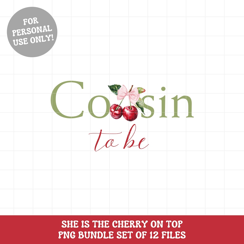 Cherry Baby Shower Png Bundle Sublimation, Cherry on Top Baby Shower ...