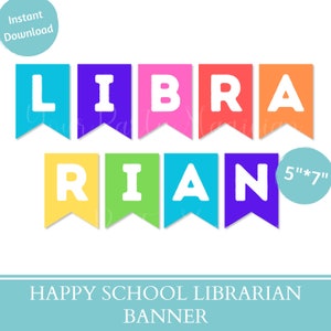 Happy School Librarian Week Printable Banner 2024, School Librarian ...